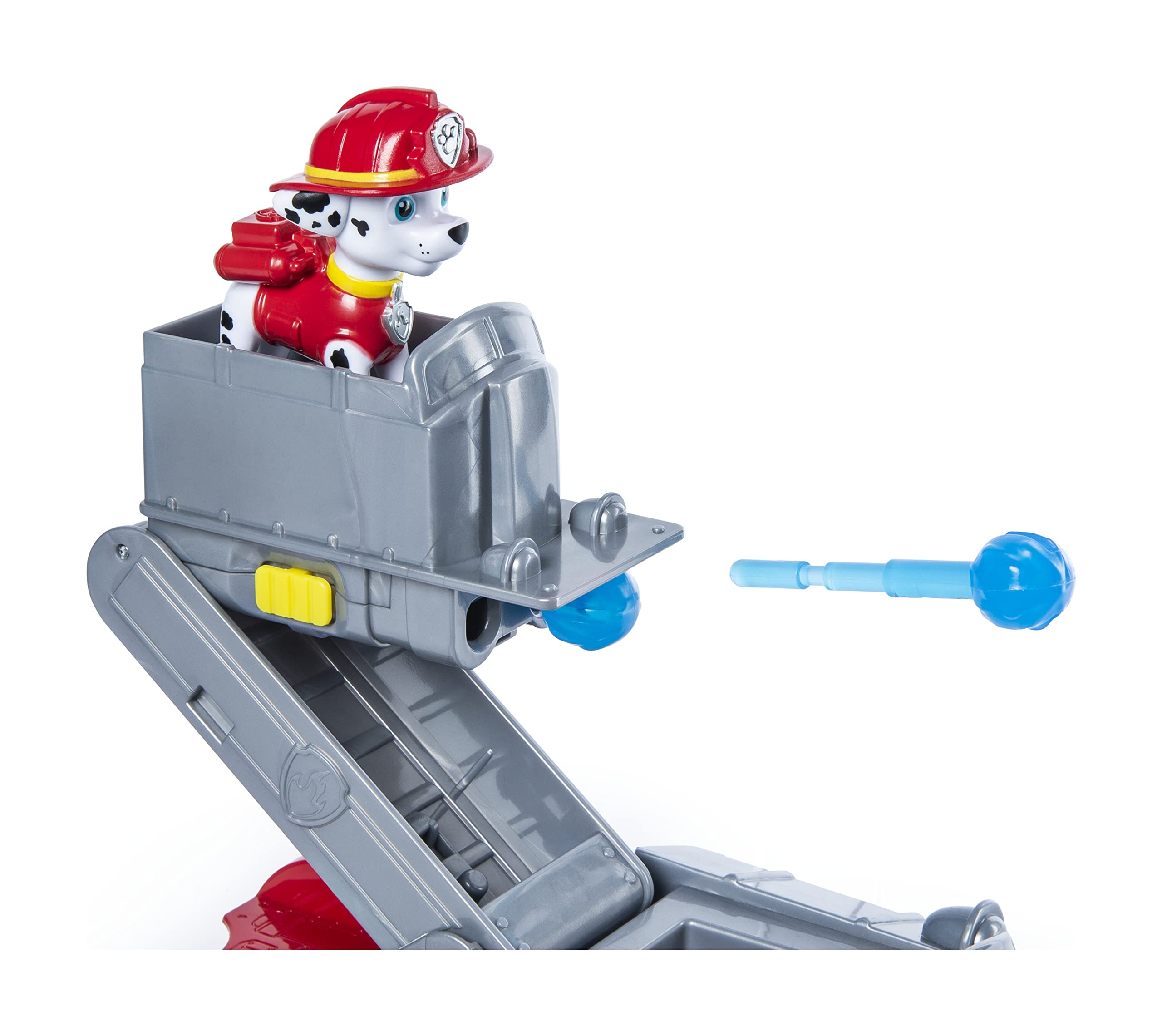 Paw Patrol, Marshall Split-Second 2-in-1 Transforming Fire Truck Vehicle Toy with 2 Collectible Figures