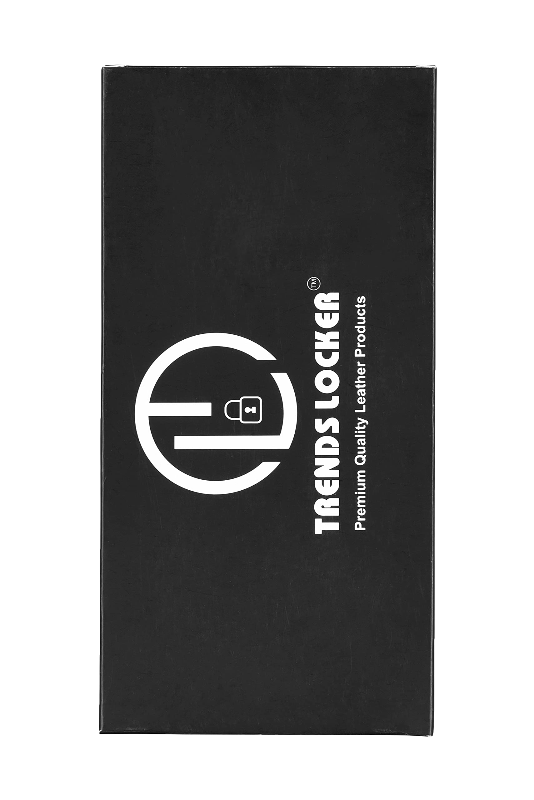 TRENDSLOCKER Executive Leather Wallet Purse Unisex RFID Protection Bifold Wallet (Black/Tan)