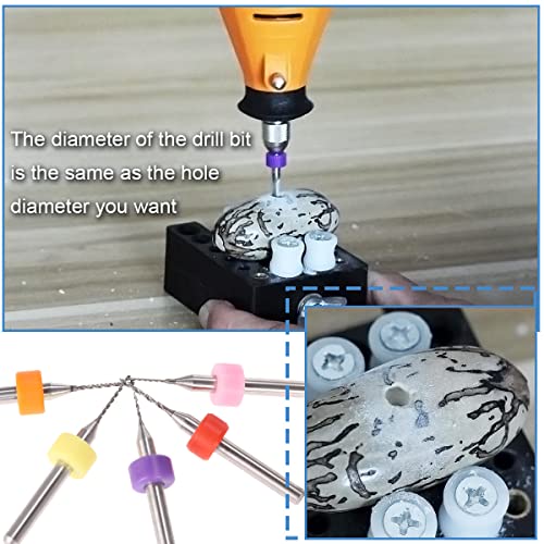 DKARDU PCB Drill Bits 0.1-1.0mm Mini Micro Carbide Spiral Flute Carbide Drill Bits Rotary Engraving Tool for PCB Circuit Board Jewelry CNC Board Power Engraving, 40 PCS