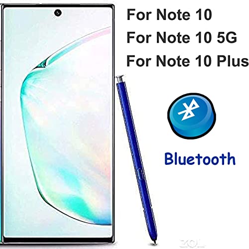Galaxy Note 10 S Pen with Bluetooth Replacement StylusTouch S Pen for Samsung Galaxy Note 10, Note 10+ Plus 5G All Versions Touch Stylus Pen(Aura Glow Silver)
