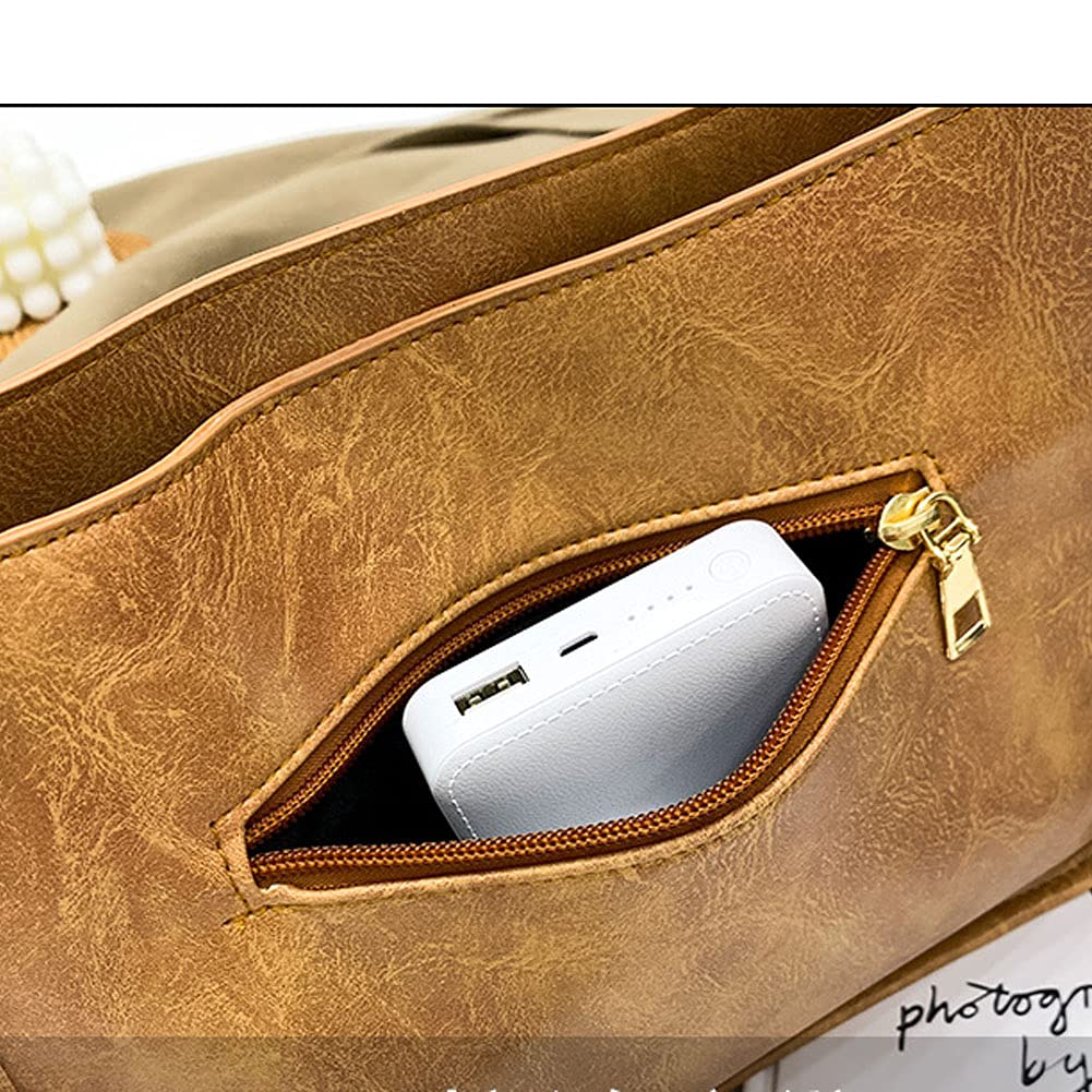 Vegan Leather Crossbody Bag Leopard Crossbody Purse Bags for Women Medium Size (Pink)