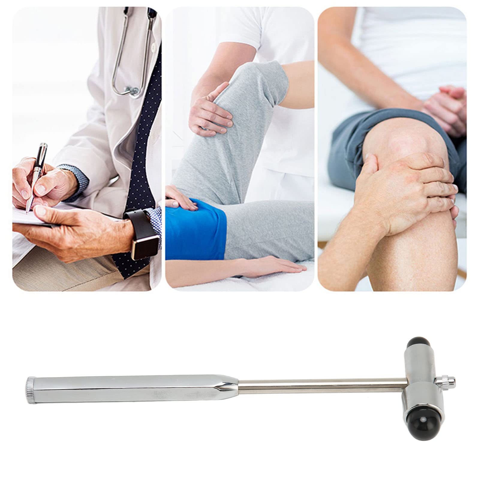 Diagnostic Massage Hammer, Zinc Alloy Skin Friendly Diagnostic Hammer Moderate Strength Sturdy for Health Examination for Joint Fractures