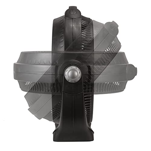 NW 20" Wind Machine Air Cirulator Floor Fan with 3 Speeds,Black