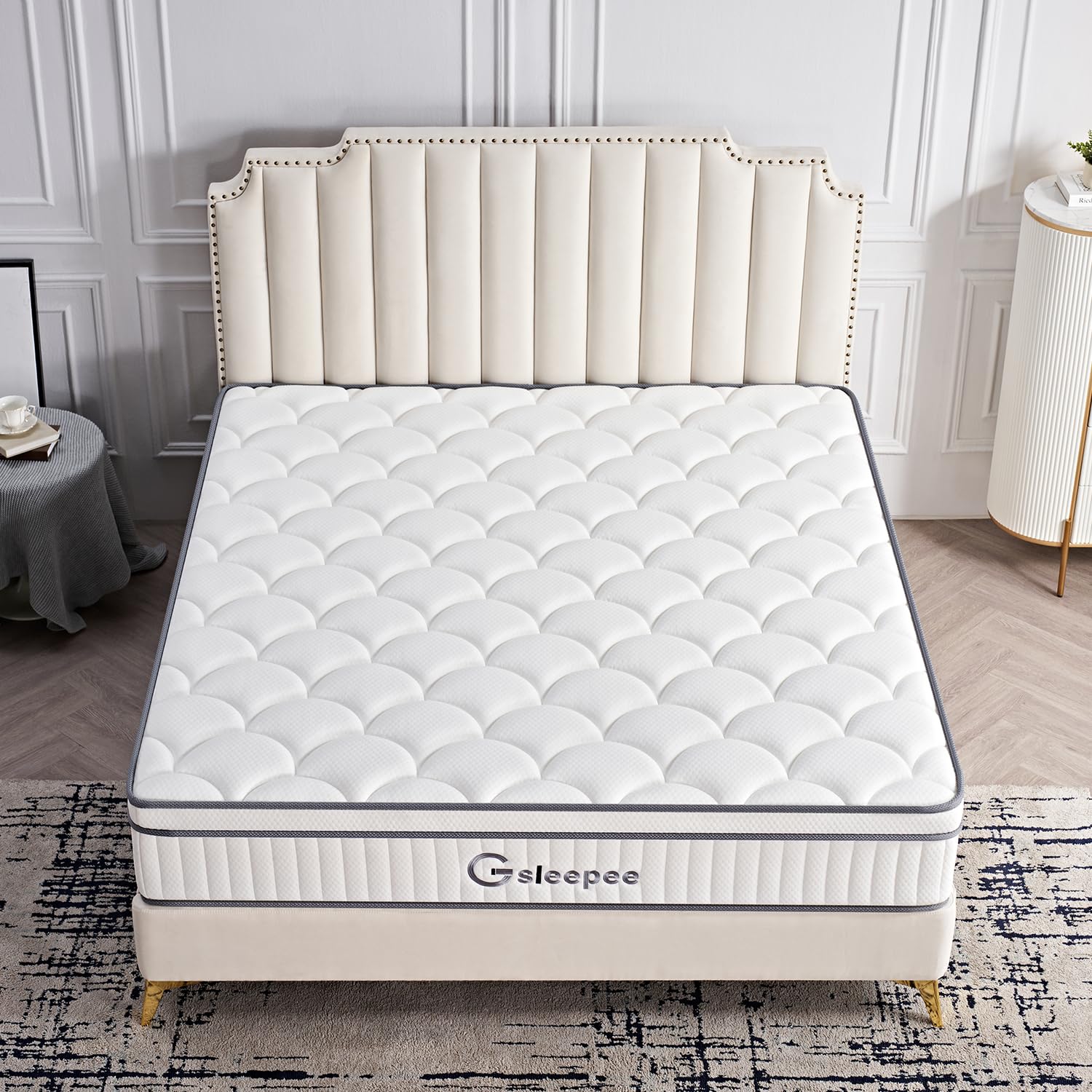 Gsleepee Full Mattress, 10 Inch Full Size Mattress in a Box, Gel Memory Foam Hybrid Mattress for Motion Isolation, Soft and Comfortable Mattress, Pressure Relief, Medium Firm Support