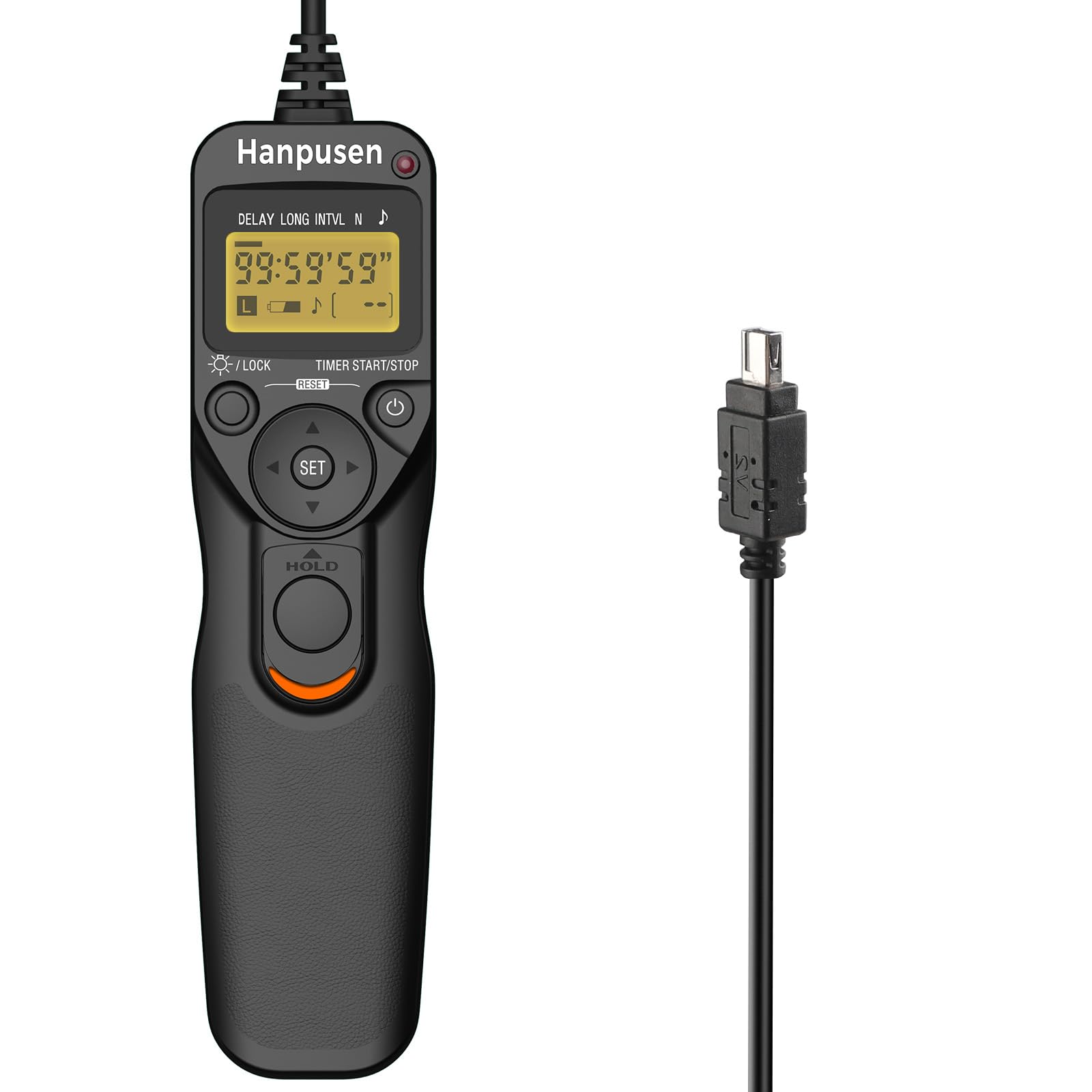 Camera Remote Timer Intervalometer Shutter Release Compatible with Nikon D3, D4, D4s, D5, D6, D850, D810, D800, D700, D500, D300, D200, F6, F100, F5, F90, N90s, D1X, D2H; Replaces Nikon MC-30A