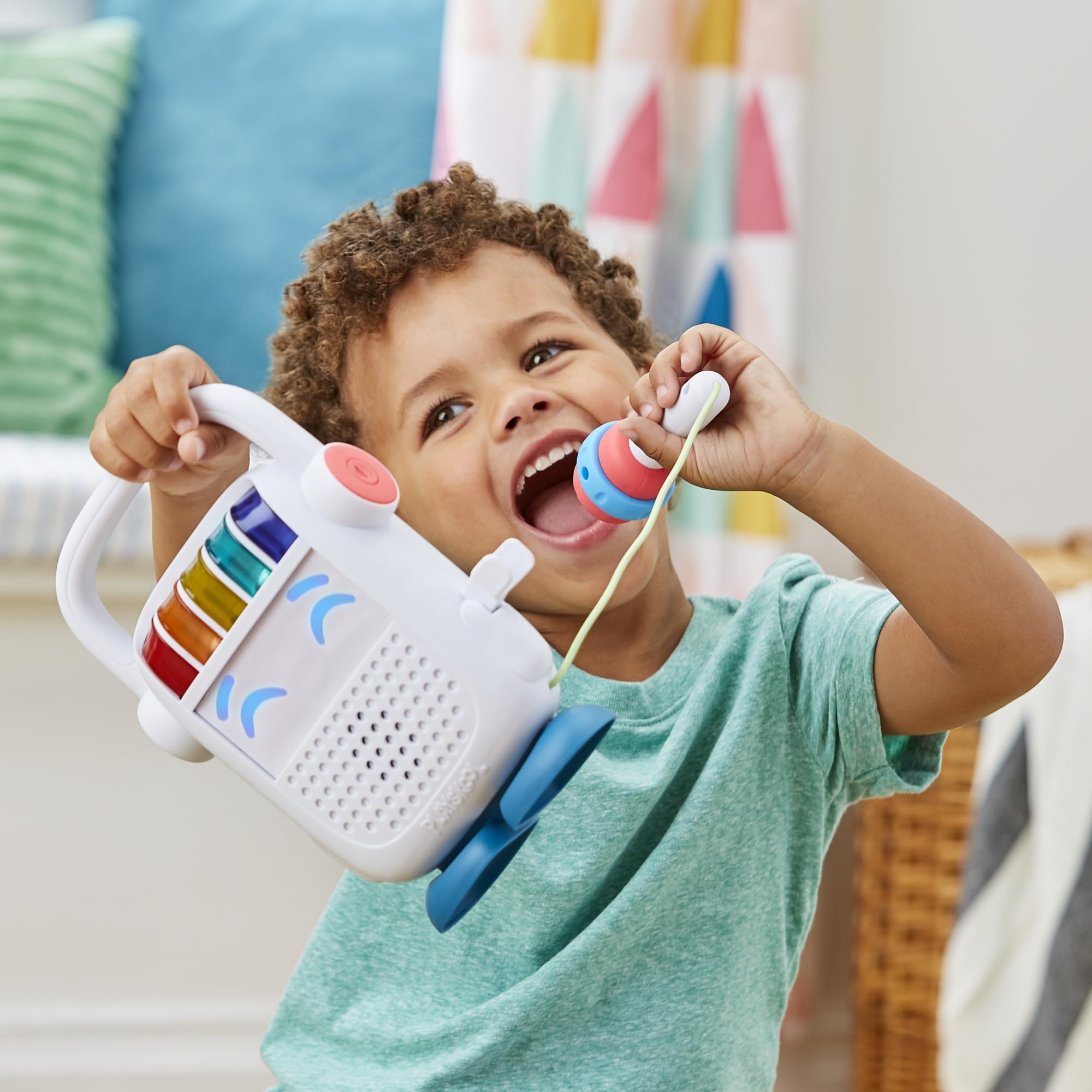 Playskool Rock n’ Roll Bot, Kids Bluetooth Speaker and Voice Changing Karaoke Microphone Toy, Ages 3 and Up (Amazon Exclusive)