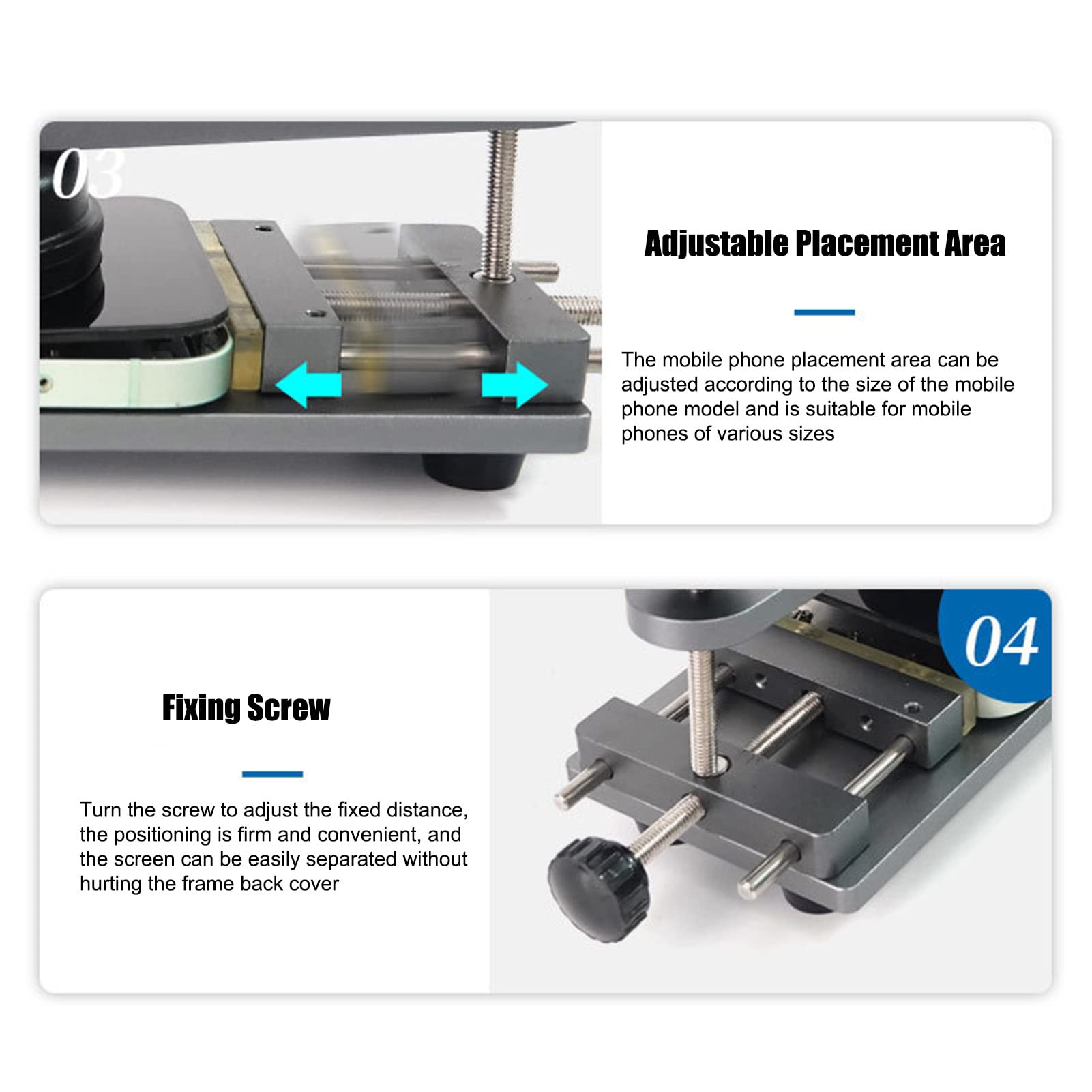 Cell Phone Screen Separator with Strong Suction Cups, no Heating Cell Phone Screen Removal Tools, Used to Separate The LCD Screen and Glass Back Cover of The Phone, for Smartphones