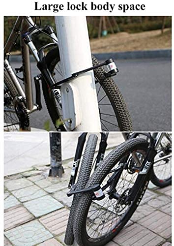 Bike Lock, Six-Section Folding Lock, Safety MTB Folding Bike Lock Professional Anti-Theft Alloy Steel Foldable Bicycle Lock(Color:Blue)