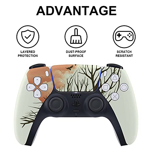 PlayStation 5 Digital edition version sticker protective cover, Time Will Come ps5 controller protective shell (compatible with ps5 Digital edition)
