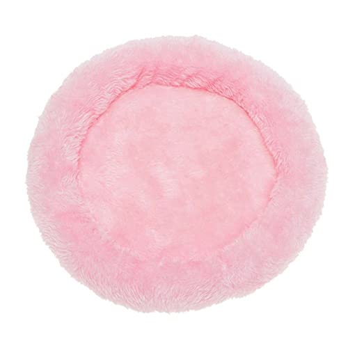 Houchu Mini Hamster House Guinea Pig Bed Soft Winter Guinea Pig Nest Cotton Warm Mat Small Animal Cage Sleeping Bed Pet Accessories(L,Pink)