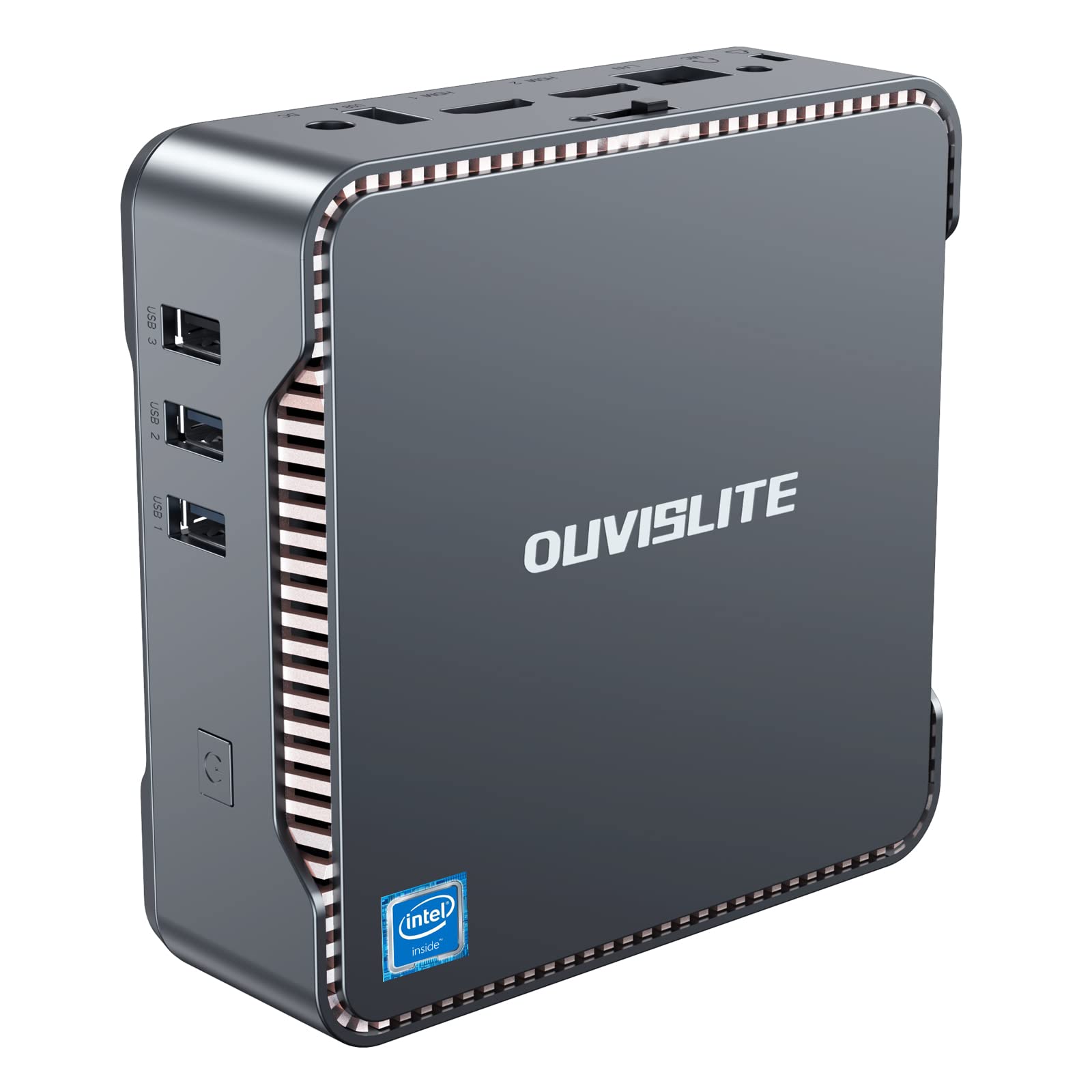 OUVISLITE Mini PC Window 11 Pro with Ιntel Celeron J4125 (Up to 2.7GHz), 8GB DDR4 128GB SSD Mini Computer Small Desktop PC Support 2TB Expansion, 4K HDMI, Triple Display, Dual WiFi, BT4.2, HTPC