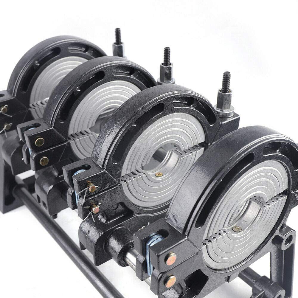 DNYSYSJ Pipe Welder Electric Tube Butt Fusion Welding Machine 4 Clamps Hot Melt Solder for PE PP PB PVDF HDPE PVC 63-160mm 2.48"-6.30"