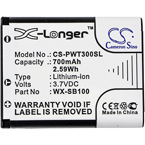 Cameron Sino New Replacement Battery Fit for Panasonic Attune II HD3, WX-CH455, WX-ST100, WX-ST300(700mAh / 2.59Wh)