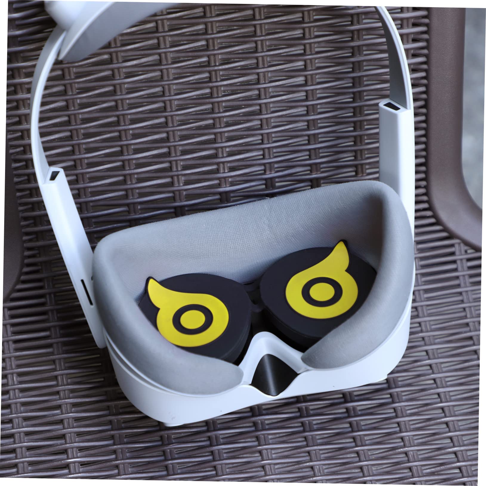 DOITOOL Earphones Ear Piece 2pcs Anti-scratch Protector Compatible for pico Sunproof Pad Cover Cushion Yellow Lens Vr Glasses Compatible with pico Vr Accessories Vr Accessories