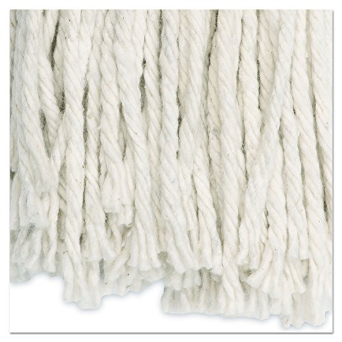 UNISAN Cut-End Wet Mop Head, Cotton, 24 Size, White (2024C)