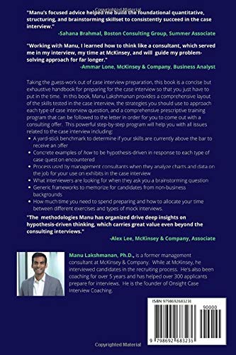 The Elements of the Case Interview: A training program to develop problem-solving skill and habits of communication that are above the bar