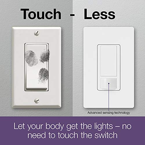 Lutron Maestro Motion Sensor Switch with Wallplate | 2 Amp, Single Pole | MS-OPS2HW-WH | White