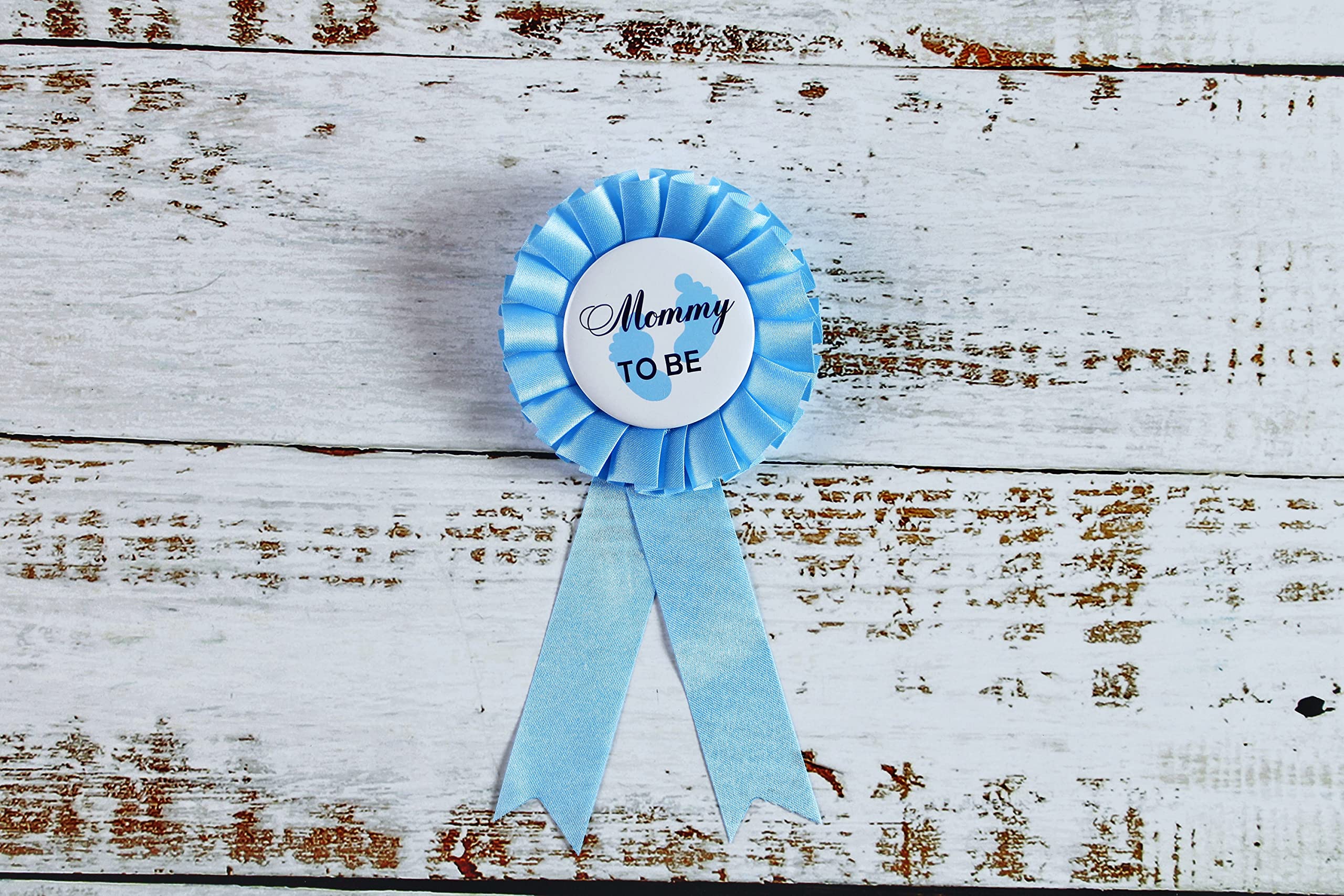 HAPPYLAND Baby Shower Decorations Set Mommy to be Daddy to be Corsage Baby Shower Mommy Sash Pregnancy Maternity Sash to Be Sash Keepsake