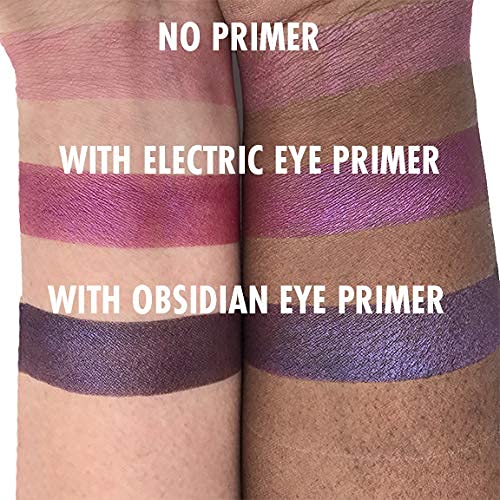 Concrete Minerals Eye Primer, Luxurious Silky-Soft Balm Formula, Longer-Lasting With No Creasing, Black Finish, 100% Vegan and Cruelty Free, Handmade in USA, 10 Grams (Obsidian)