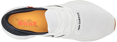 New Balance Men's Fresh Foam Roav V1 Running Shoe, White/Eclipse, 12