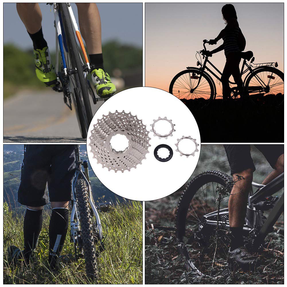 BOTEGRA durable wear-resistant Road Bike Freewheel Cassette Sprocket Bicycle Replacement Equipment for trail riding(10S 11-28T)