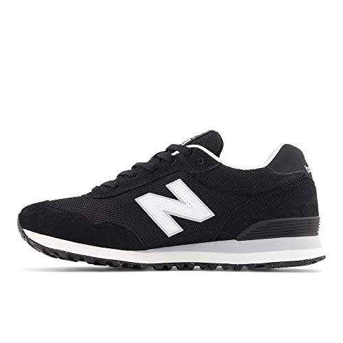 New Balance Men's 515 V3 Sneaker, Black/White/Aluminum Grey, 9.5