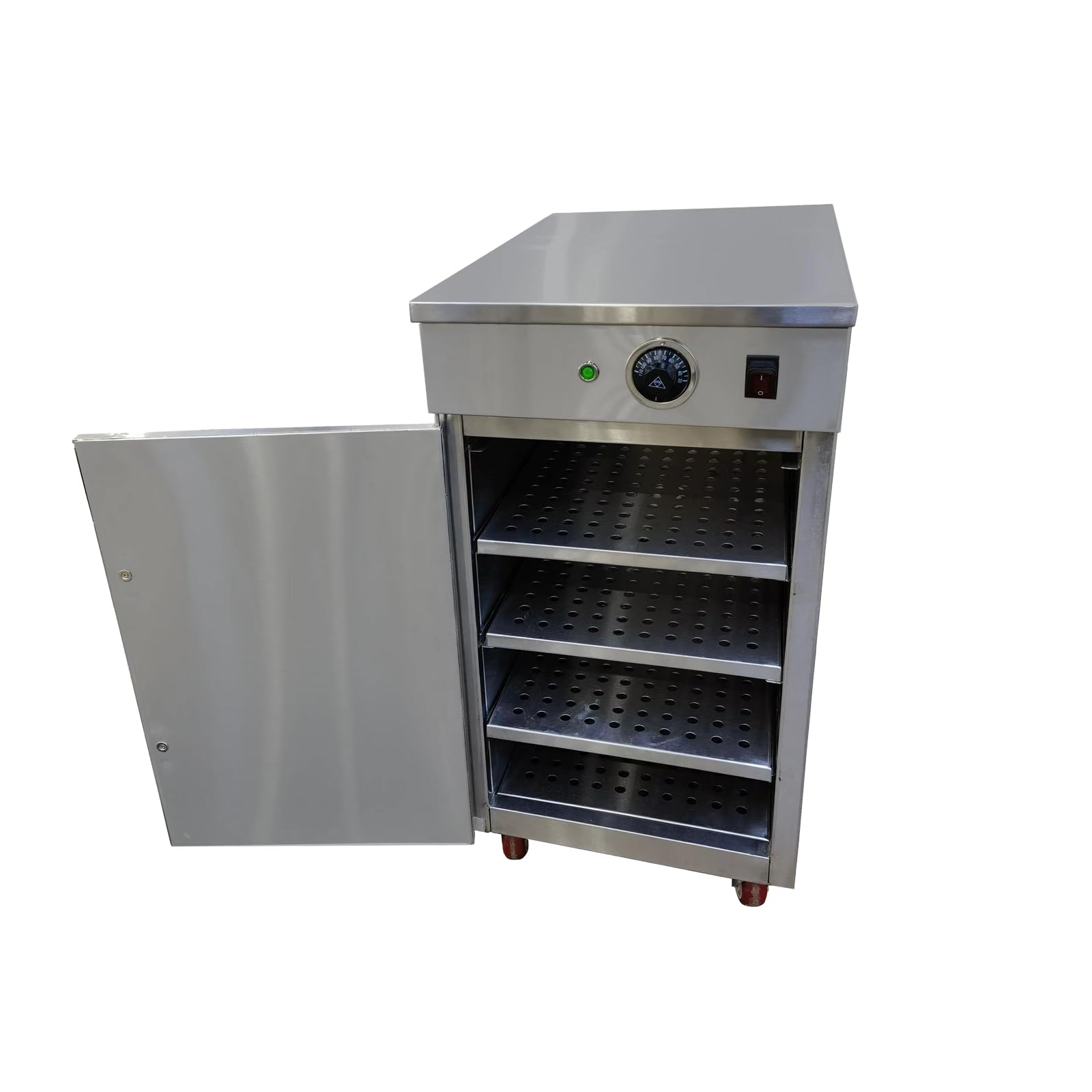Electric Hot Box Food Warmer 4 Layers Warming Cabinet Catering Heated Display for Pizza Pretzel Hamburger Bun Bread Countertop Top (4 Layer)