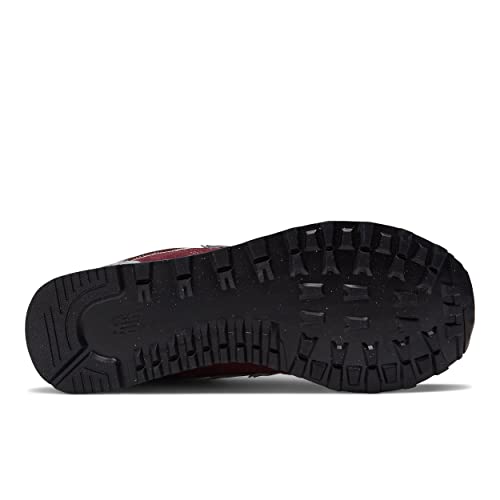 New Balance Women's 574 Core Sneaker, Burgundy/White, 10.5