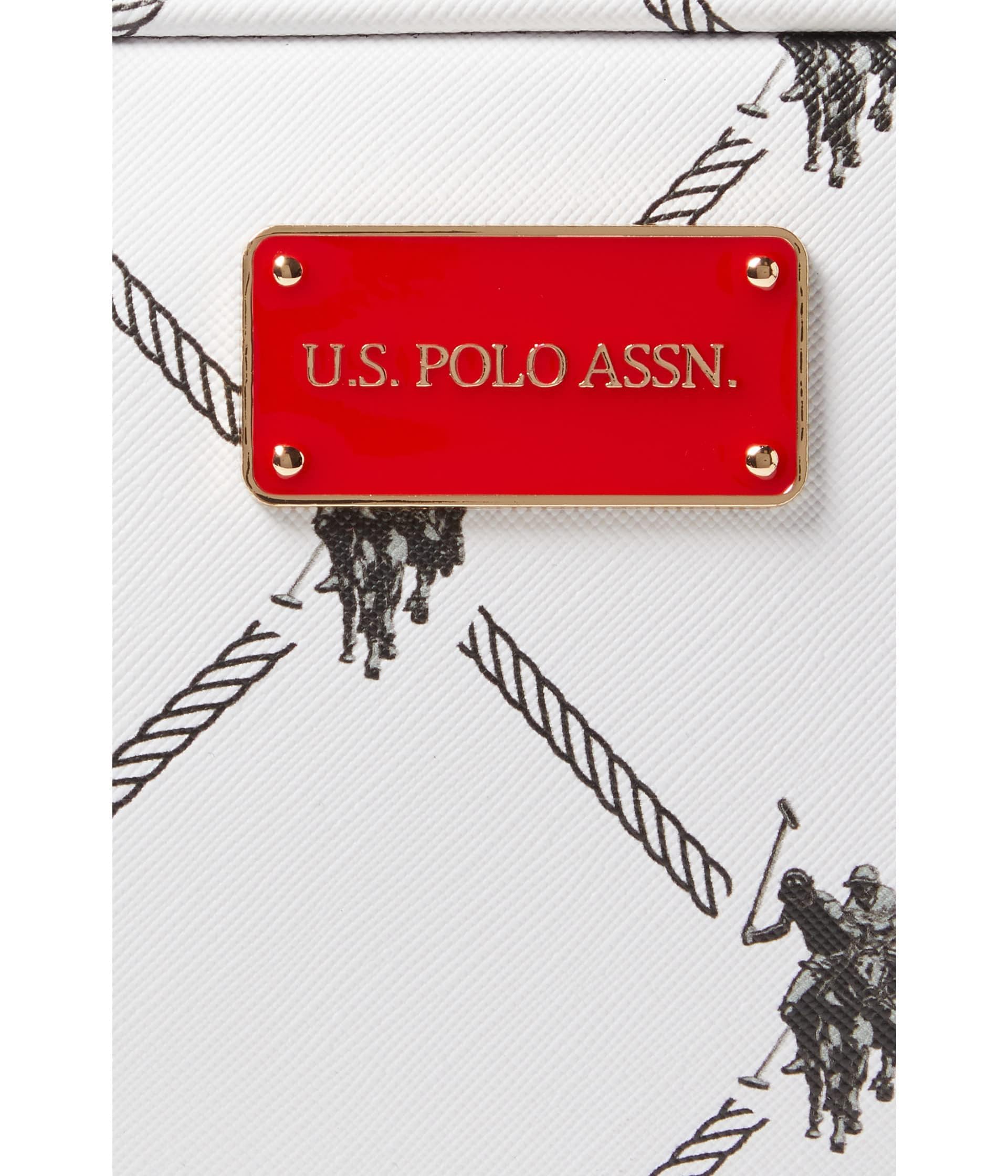 U.S. Polo Assn. Printed DHM Crossbody Black/White One Size