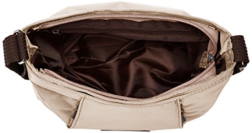 Sofia Valentino 1802-4874-01 Shoulder Bag, Lightweight, 2-Layer Construction, Beige