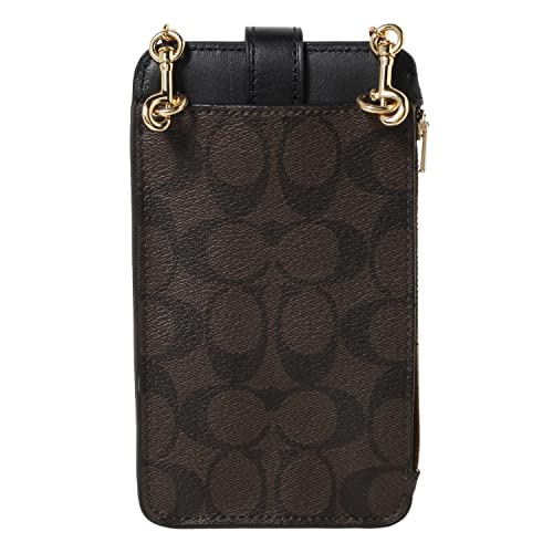 Coach Womens North/South Phone Crossbody (IM/Brown/Black)