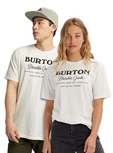 Burton Mens Durable Goods Short Sleeve Tee, Stout White New, Large