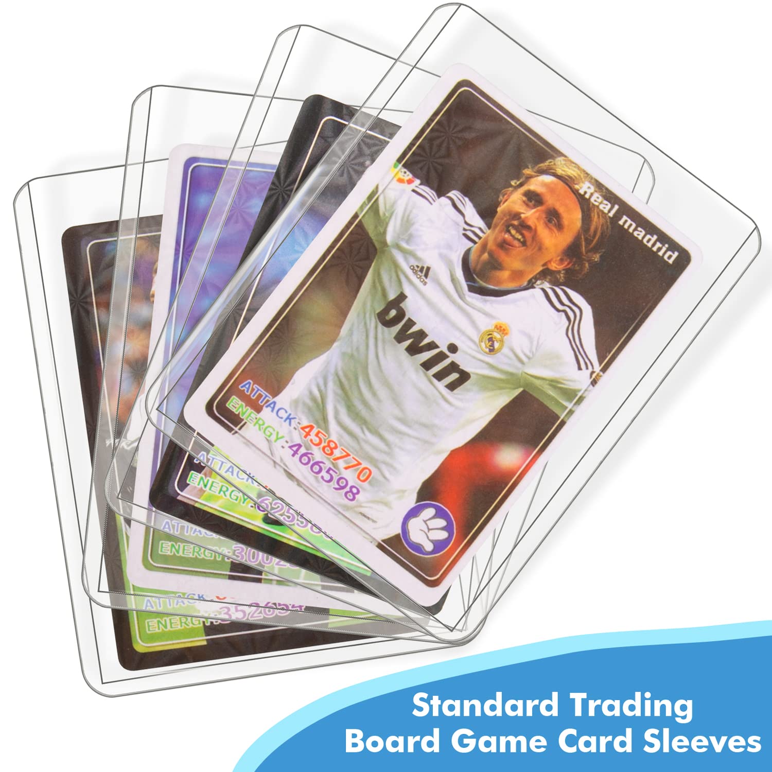 VOOVAO Toploader Clear 3" x 4" Toploaders Holder,Top Loaders for Cards,Card Protectors Hard Plastic for Baseball,Basketball,Trading Card 100ct.