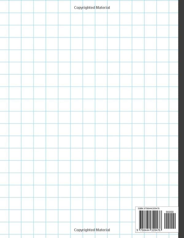 Graph Paper Notebook: 1 Inch Squares (109 Pages,Large, 8.5 x 11)