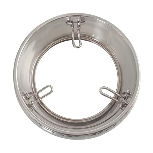 Milageto Windproof Design Gas Stove Rack Cookware Parts Stainless Steel Cooking Pan Stand Stoves Hob Covers Wok Rack Pans Support Rack for Kitchen, Double Layer S