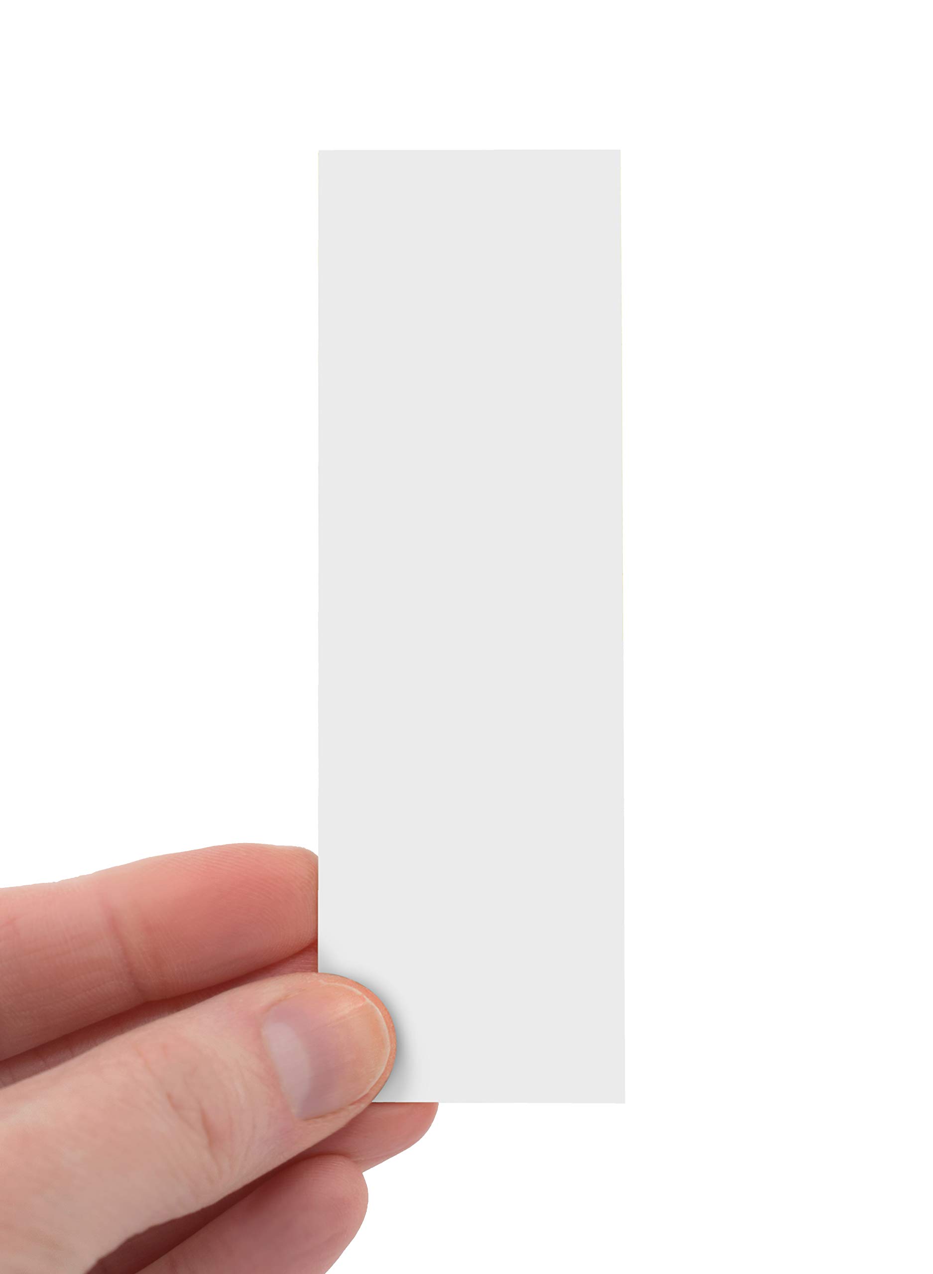 Colorblock Fingerboard Deck Wrap, White Snow Colorway - Adhesive Wraps to Customize Your 32mm Fingerboard Deck - 110mm Long, 35mm Wide - Waterproof Vinyl - Teak Tuning