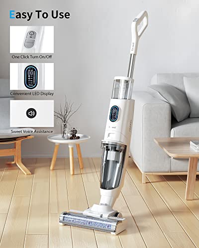 Ecowell WCVP02 Shop Wet Dry Vacuum Cleaner and Mop, 8.6 Pounds, White