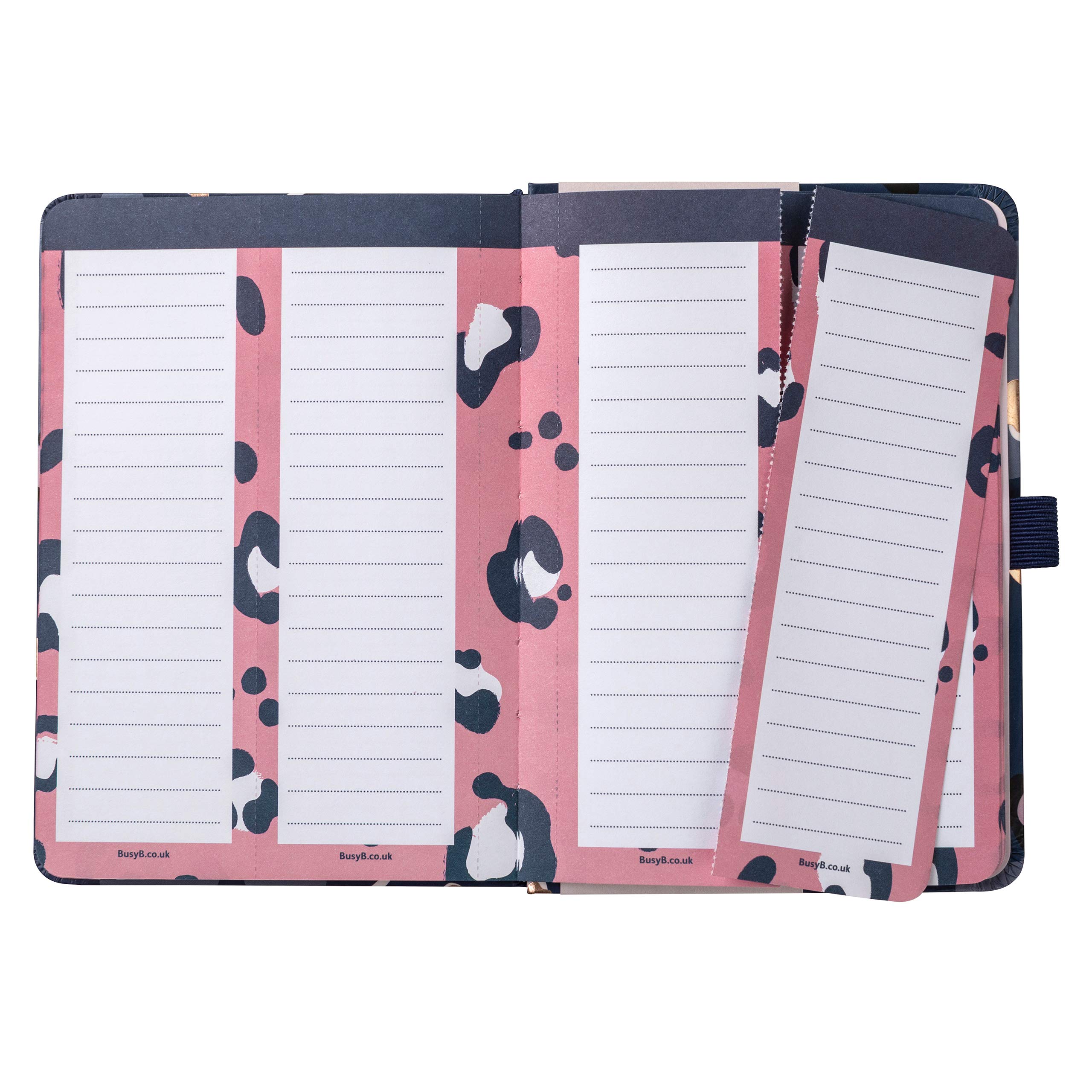 Busy B Mid-Year to Do Diary August 2021 - August 2022. Navy A6 Week to View Planner with Pen Holder, Elastic Closure and Storage Pockets 2021/22 Navy