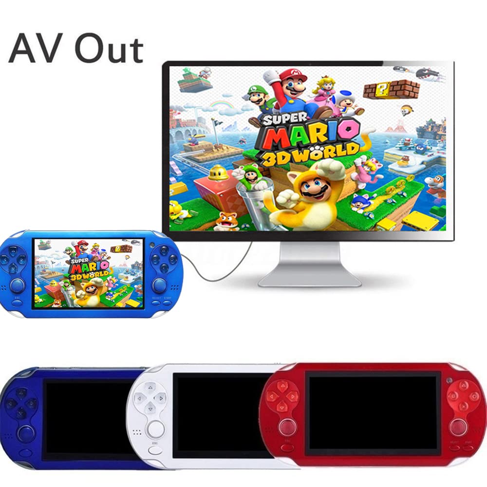 songlan-'A3' Classic 4.3" Portable Dual Joystick Handheld Game Console 10500+ Free Games 8GB Multifunctional Rechargeable Video Game Console Video Audio/Video/Music/E-Book/Picture/Recording