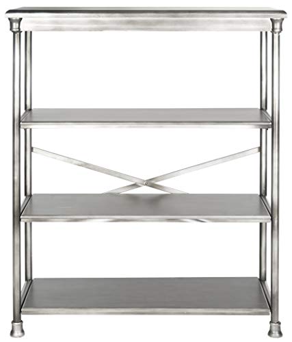 Safavieh American Homes Collection Jamison Dark Silver Large Bookcase