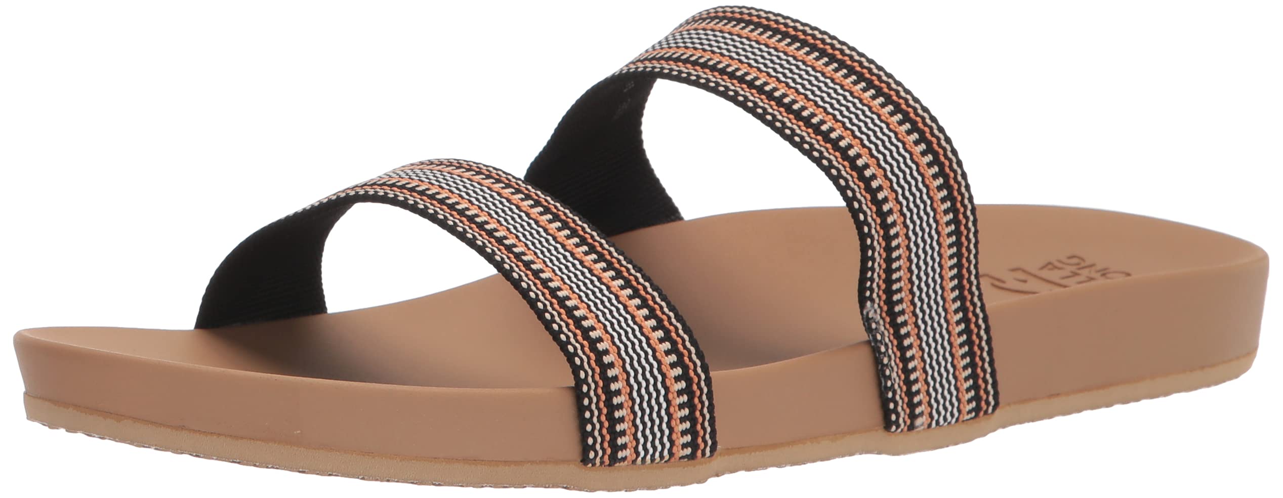 Billabong Women's Nova Slide Sandal, Black White, 10