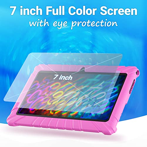 Contixo 7 inch Kids Learning Tablet Bundle - 16GB Storage, Bluetooth, Android, Dual Cameras, Parental Control, Kids Bluetooth Headphone & 32GB microSD Card