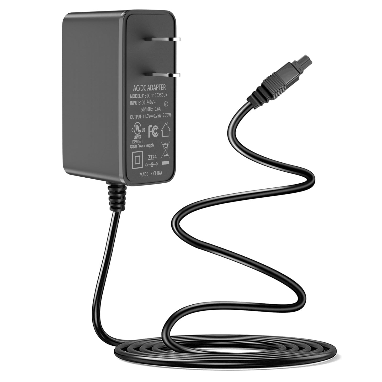 for Shark V2945Z V2950 XA2950 Floor Carpet Sweeper Charger,11V Power Cord Replacement P/N for YLS0041-T110025 Vacuum AC DC Adapter