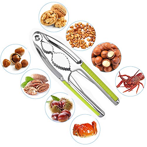 LEFJUBAW Nut Crackers Nutcracker for Walnuts, Tool for Nuts, Nut Cracker Kitchen Tool, Sturdy Nutcrackers Opener Tool Walnuts Pecan Nut, Hazelnuts, Almonds Brazil Nuts Or Other Nuts
