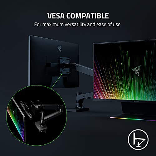 Razer Raptor 27" Gaming Monitor: WQHD (2560x1440) - IPS-Grade - 165Hz - 1ms Response - HDR 400 - NVIDIA G-Sync Compatible & AMD FreeSync - Solid Aluminum Base Chroma RGB