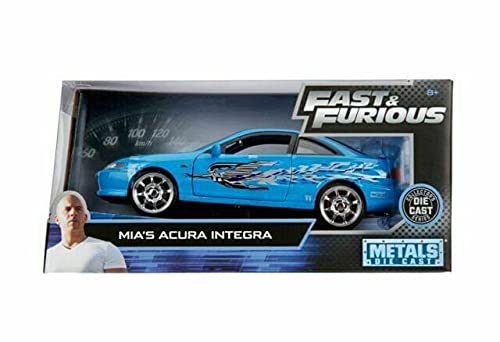 Jada Toys Fast & Furious 1:24 Mia's Acura Integra Type-R Die-cast Car, Toys for Kids and Adults Blue
