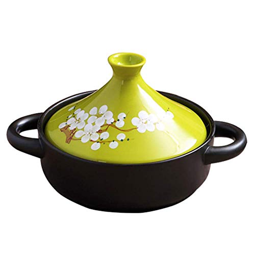 Casserole Dish ZYF Tagine Pot Cookware, 20Cm Cooking Tagine Pot Casserole Pots with Lids Medium Simple Cooking Tagine Lead Free Cold and Heat Resistant