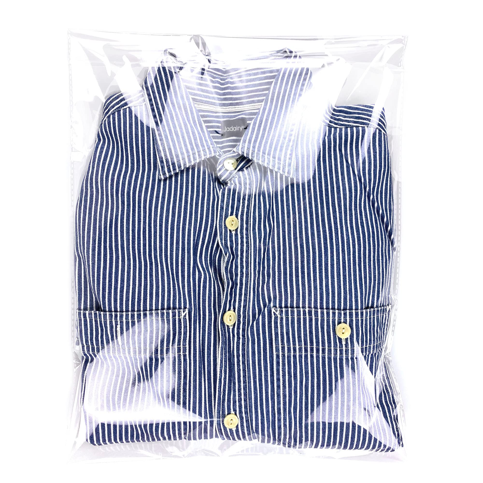 Jadairy 100 Pcs 10x14 Inches Self Sealing Cellophane Bags Clear Resealable Cello Cellophane Plastic Shirt Bags for Packaging Clothing