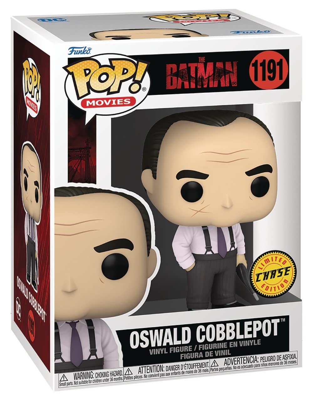 POP DC Heroes: The Batman - Oswald Cobblepot [Penguin] Limited Edition Chase Funko Vinyl Figure (Bundled with Compatible Box Protector Case)