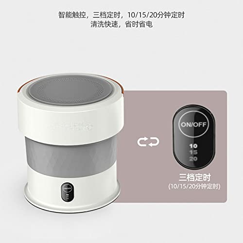 Convenient Folding Washing Machine Household Mini Dryer Panties Clothes Small Socks (Color : Gray)